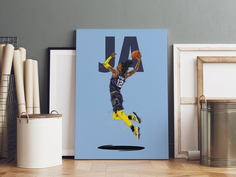 Ja Morant Poster, Nba Poster, Memphis Grizzlies, Wall Decor, Wall Art, Wall Hangings - Etsy