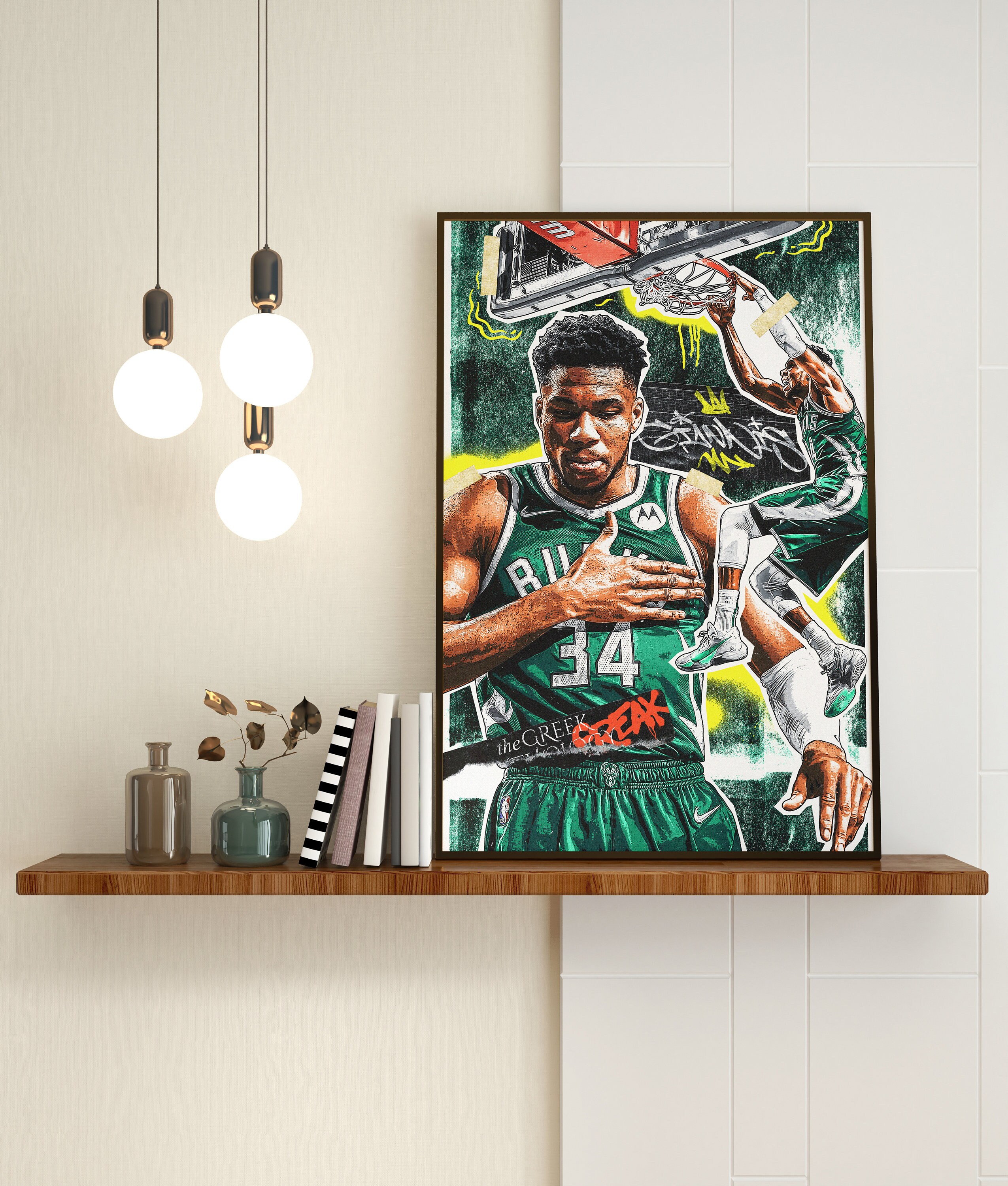 Giannis Antetokounmpo Poster Nba Poster Milwaukee Bucks - Etsy Australia