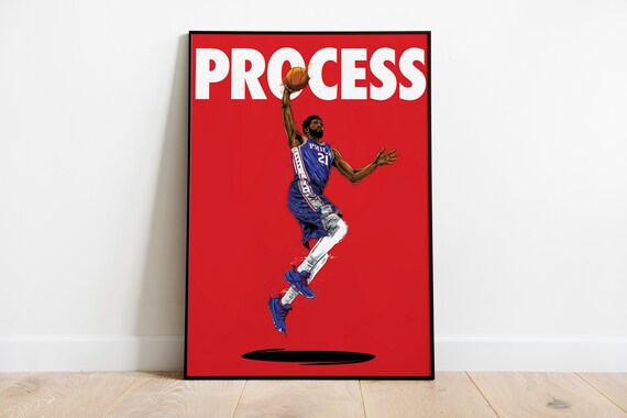 Joel Embiid Poster Nba Poster Philadelphia 76ers Wall - Etsy