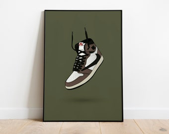 Travis Scott X Air Jordan 1 Retro Poster - Etsy