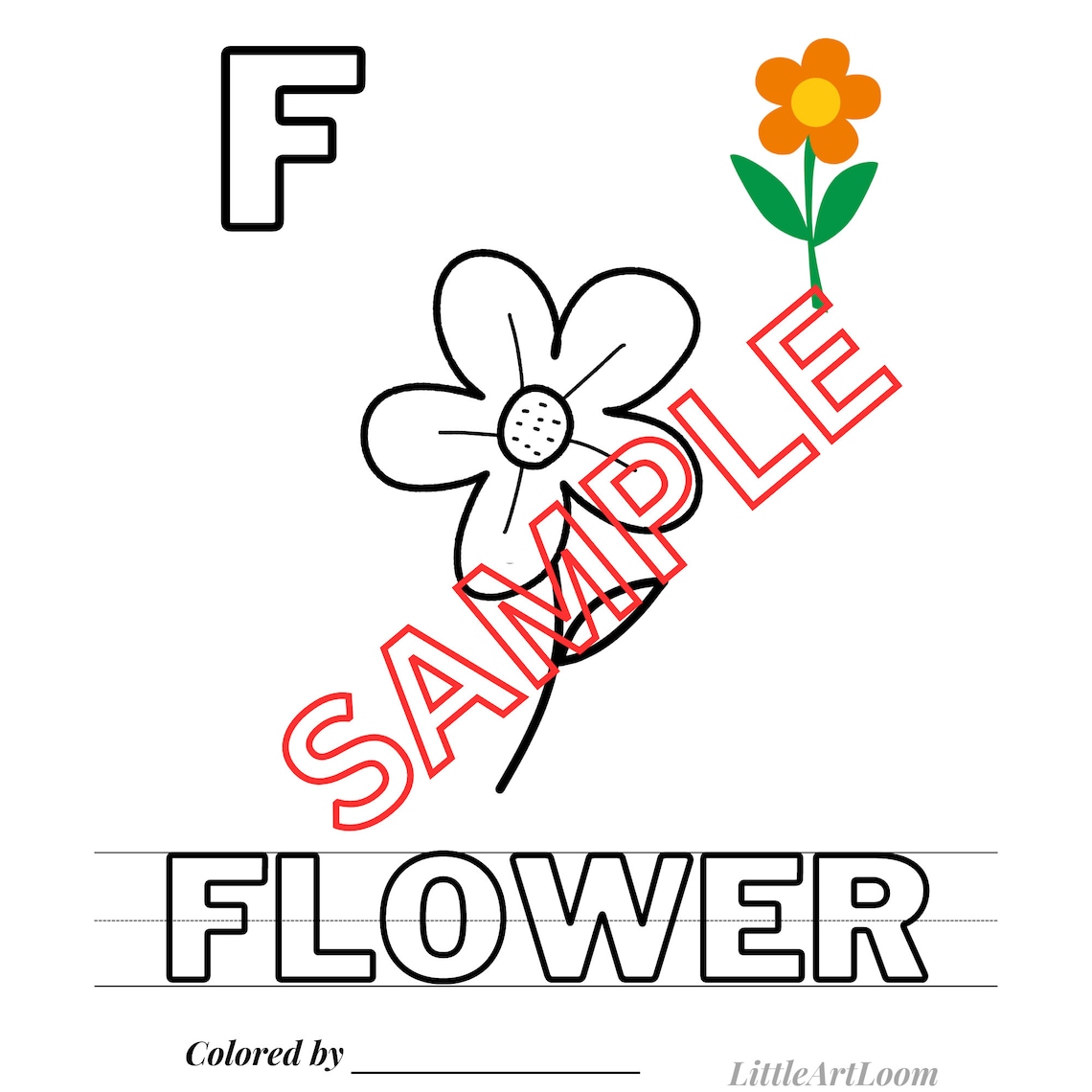 ABC Coloring Pages for Kids With Gifts and Posters for Him & Her A to Z ...