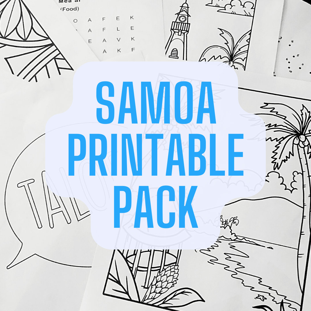 Samoa Activity Printable Pack - Etsy