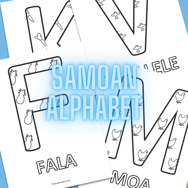 Samoan Alphabet Printable - Etsy