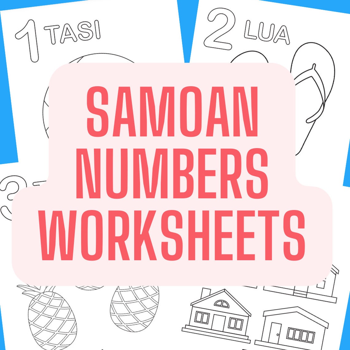 Samoan Numbers Printables - Etsy