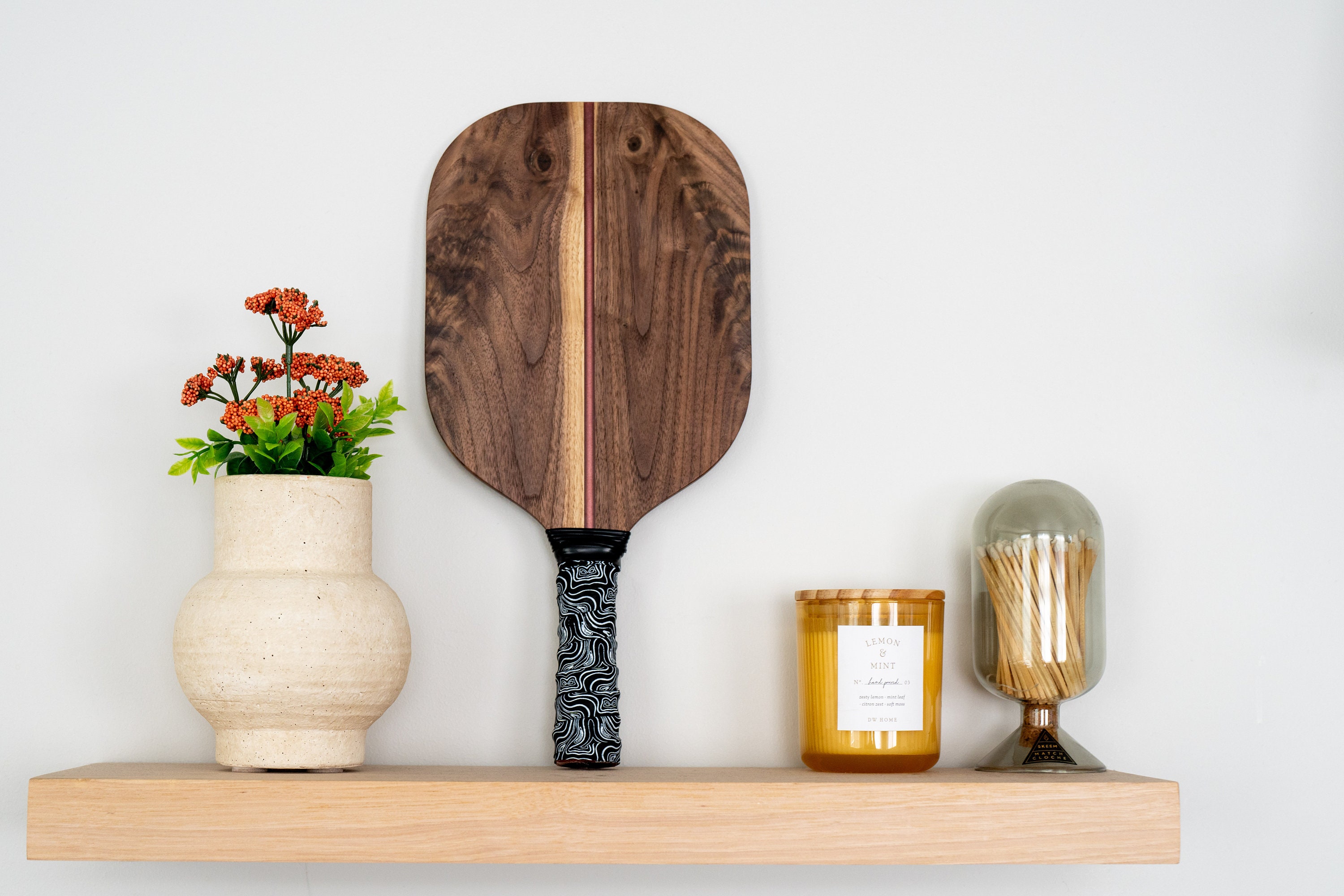 Custom Handmade Wooden Pickleball Paddle: Figured Maple, Walnut, Ash - Etsy