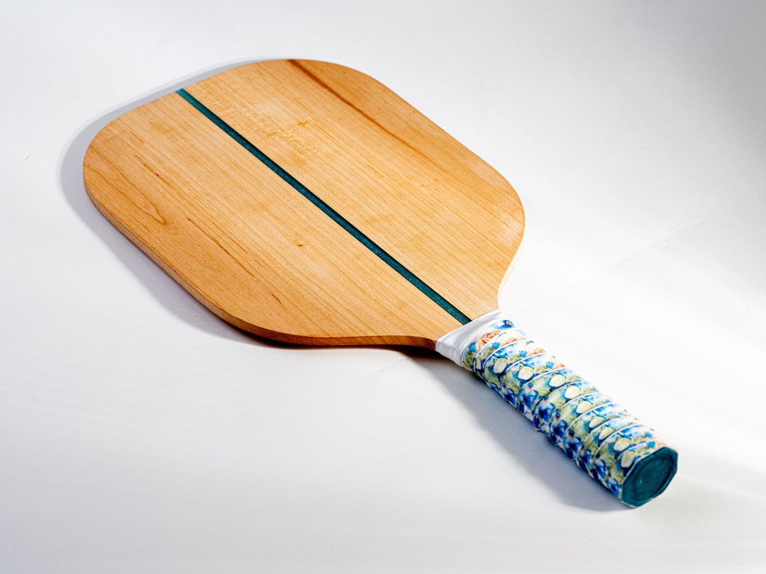 Handcrafted American Cherry Wooden Pickleball Paddle - Durable High ...