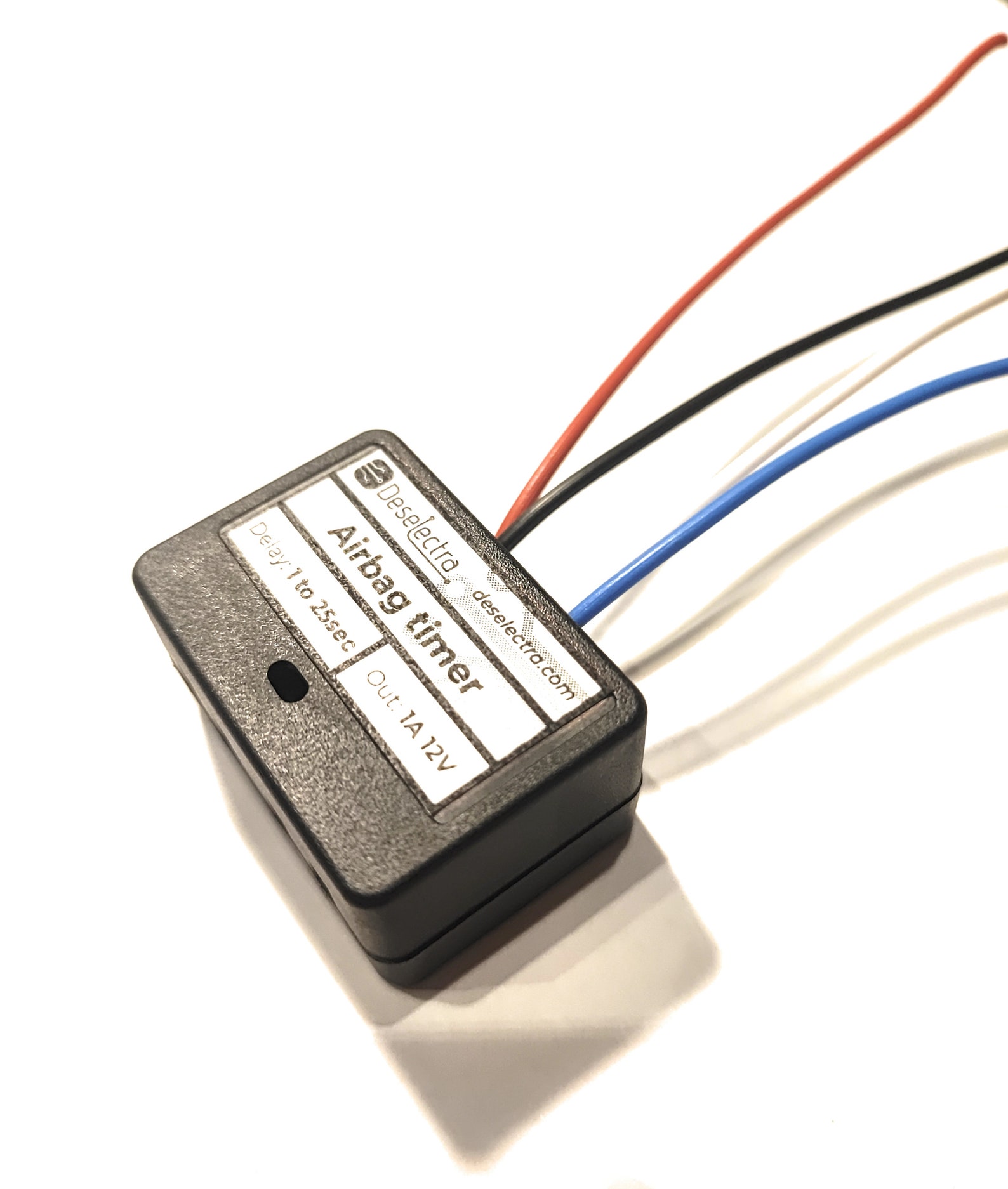 Mini SRS Air Car Bag Timer Switch Relay - 1 to 25 Sec Delay Off, 12V 1A ...