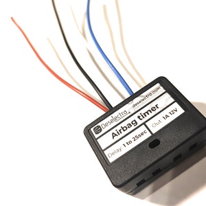 Mini SRS Air Car Bag Timer Switch Relay - 1 to 25 Sec Delay Off, 12V 1A ...