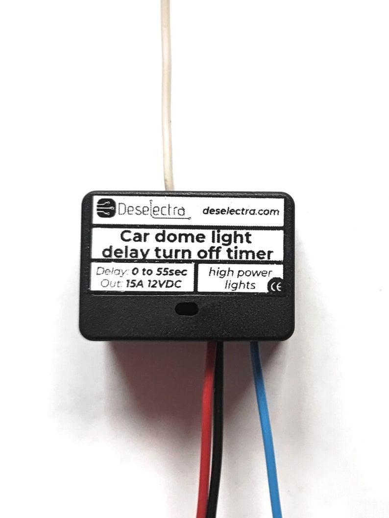 Car Dome Light Delay Timer: Adjustable 1-55 Sec, 12V LED - Etsy