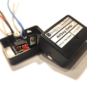 Mini SRS Air Car Bag Timer Switch Relay - 1 to 25 Sec Delay Off, 12V 1A ...