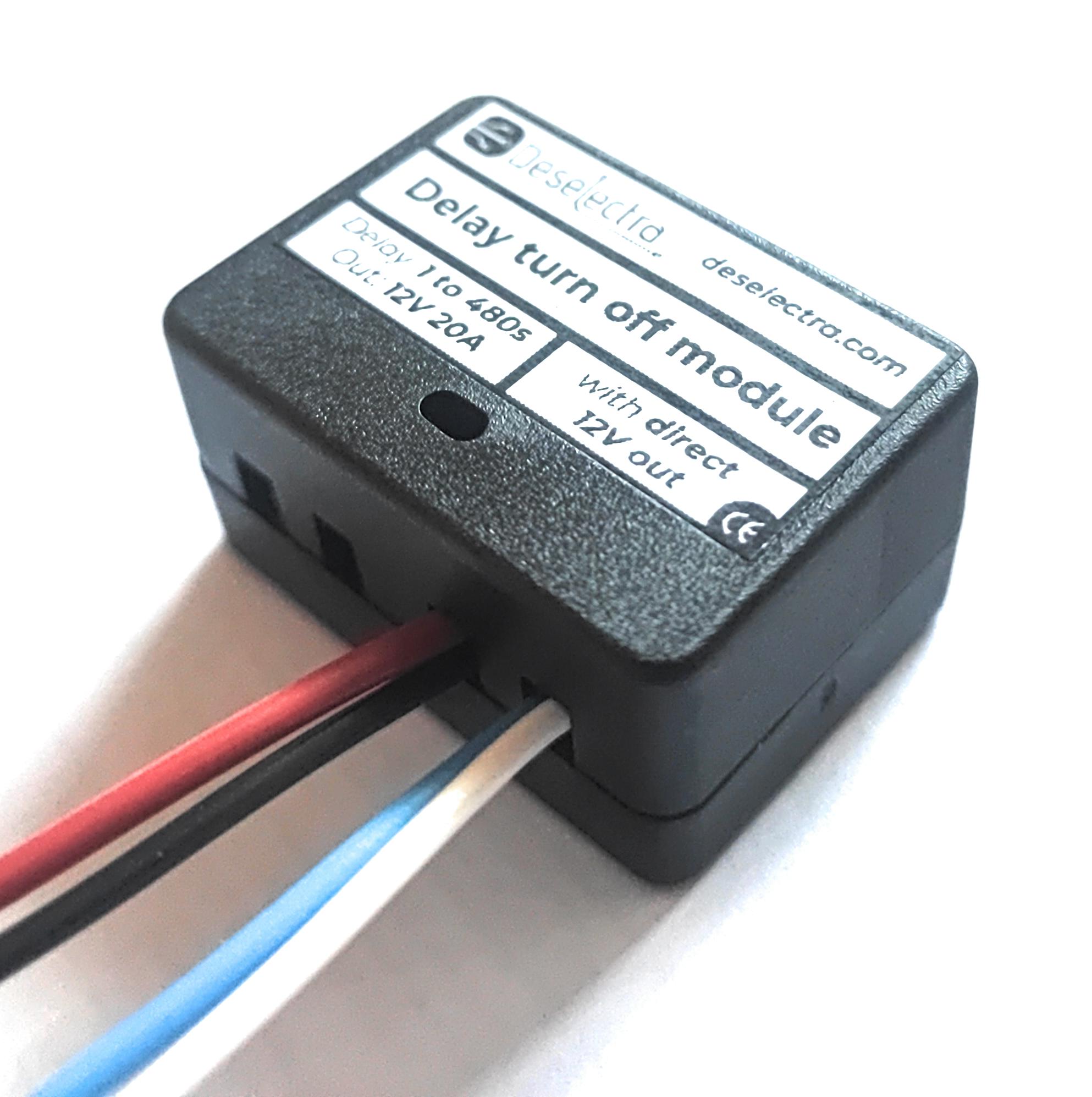 Easy to Use Car Timer Switch Relay 1-480 Sec Delay off 12v 20a Direct ...