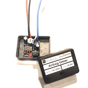 Mini SRS Air Car Bag Timer Switch Relay - 1 to 25 Sec Delay Off, 12V 1A ...