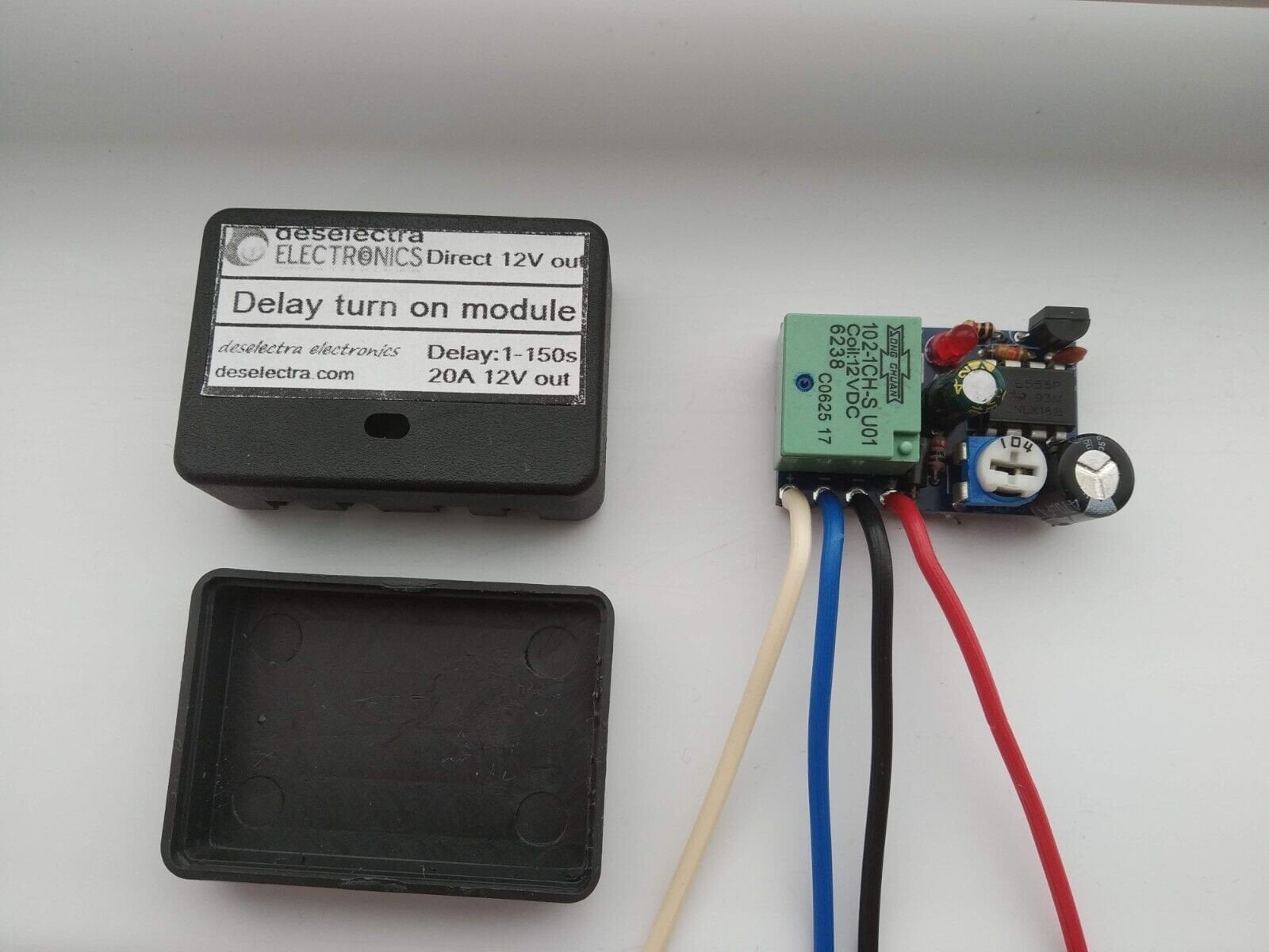 Easy to Use Car Timer Switch Relay 1-150 Sec Delay on 12v 20a Direct ...