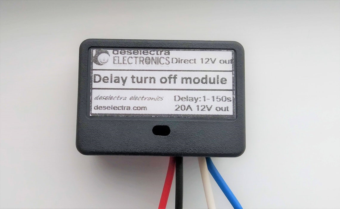 Easy to Use Car Timer Switch Relay 1-150 Sec Delay off 12v 20a Direct ...