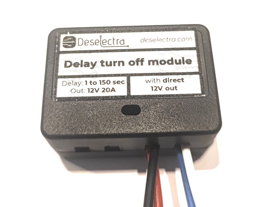 Easy to Use Car Timer Switch Relay 1-150 Sec Delay off 12v 20a Direct ...