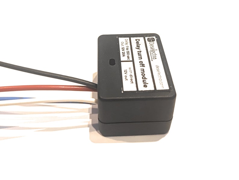 Easy to Use Car Timer Switch Relay 1-150 Sec Delay off 12v 20a Direct ...