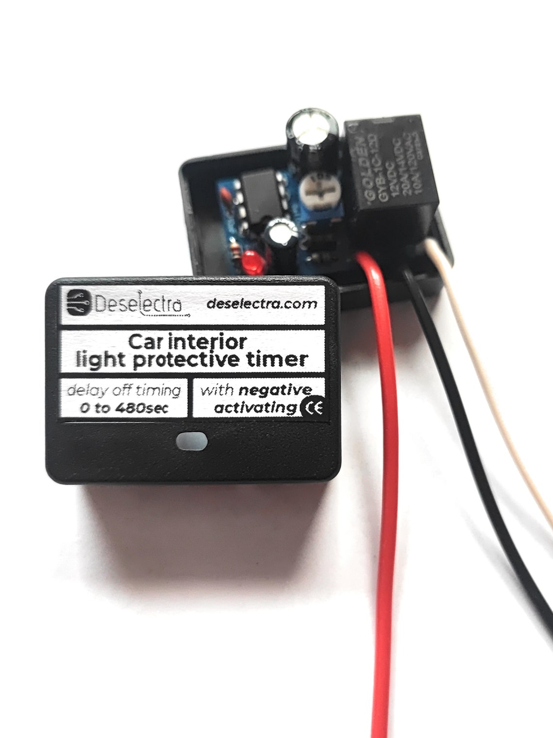 Negative Car Dome Interior Light Timer Prevent Battery Drain Delay off 0-480 Sec Module - Etsy