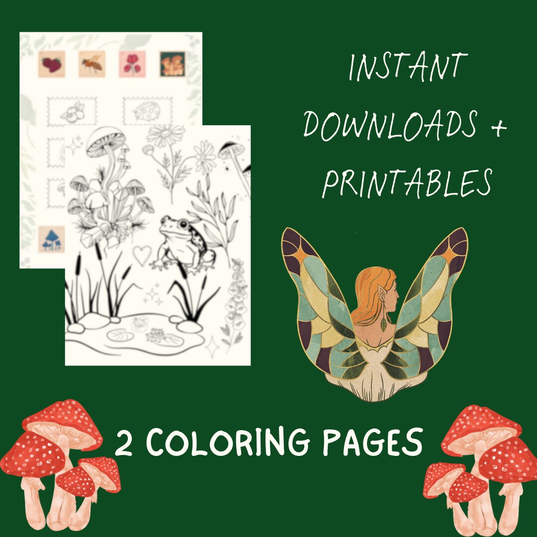 2023-24 Cottagecore Planner Digital and Printable Planner Faerie Garden ...