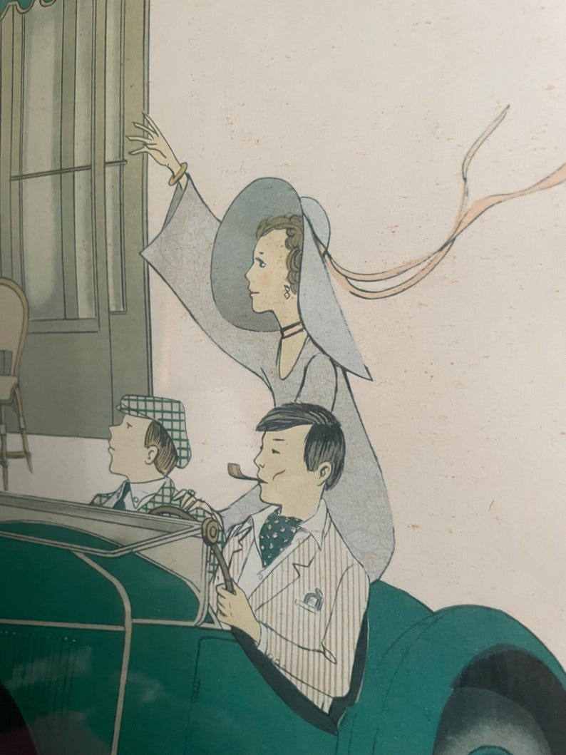Deux Magots by Denis Paul Moyer Signed Print - Etsy
