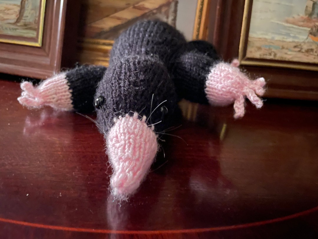 Mole Knitted Plushie - Etsy