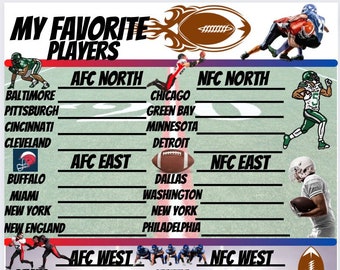 Football Questionnaire - Etsy Australia