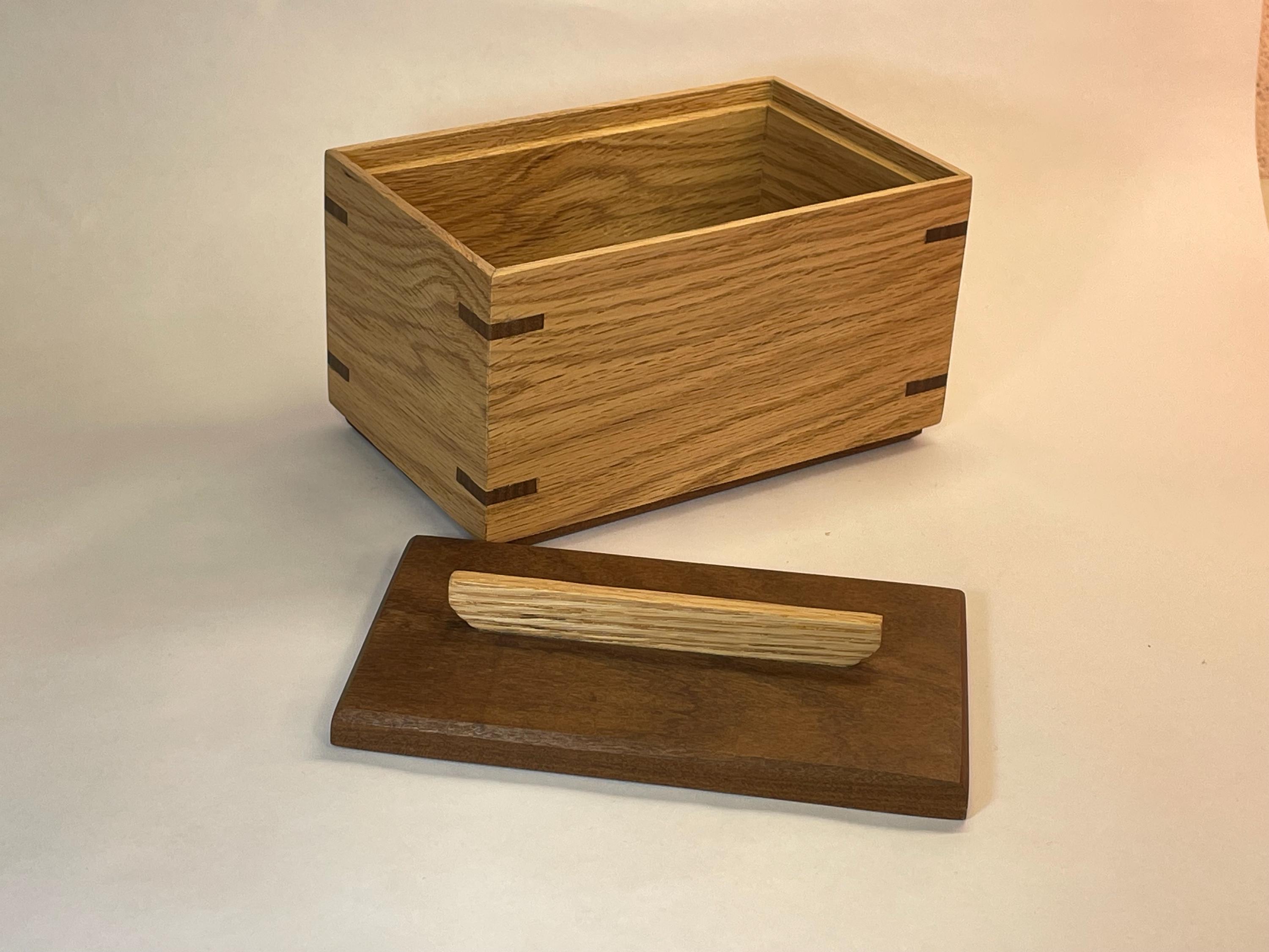 Ornamental Wooden Box Walnut & Oak - Etsy