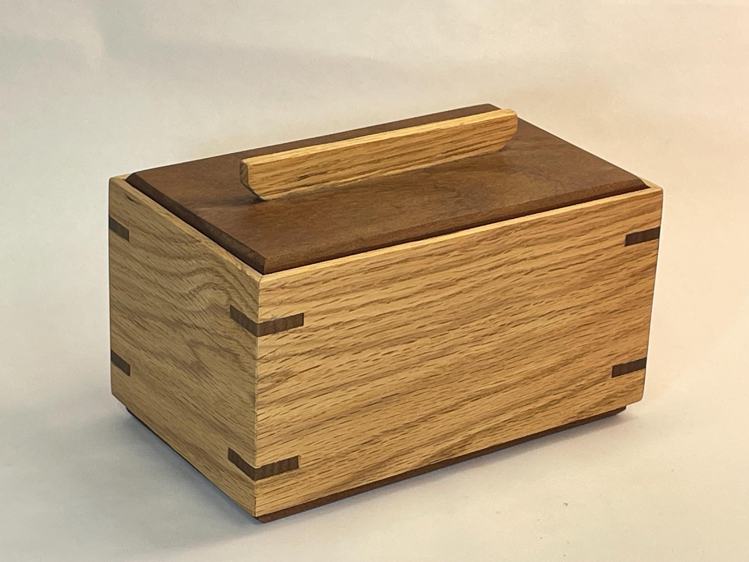 Ornamental Wooden Box Walnut & Oak - Etsy