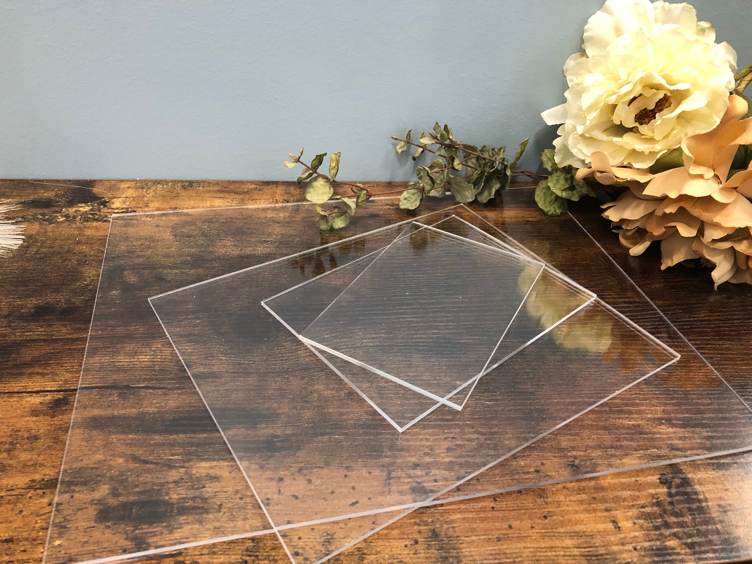 Clear Acrylic Blanks DIY Wedding Sign Blank Sheet Acrylic Blank Name ...