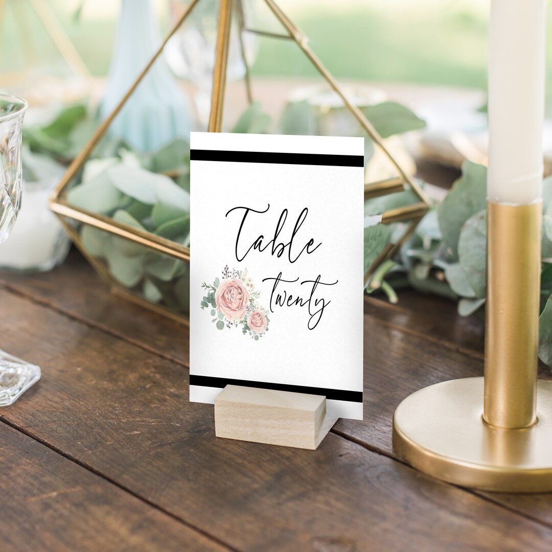 INSTANT DOWNLOAD Table Numbers Printable, Numbers 1-40 Included Print ...
