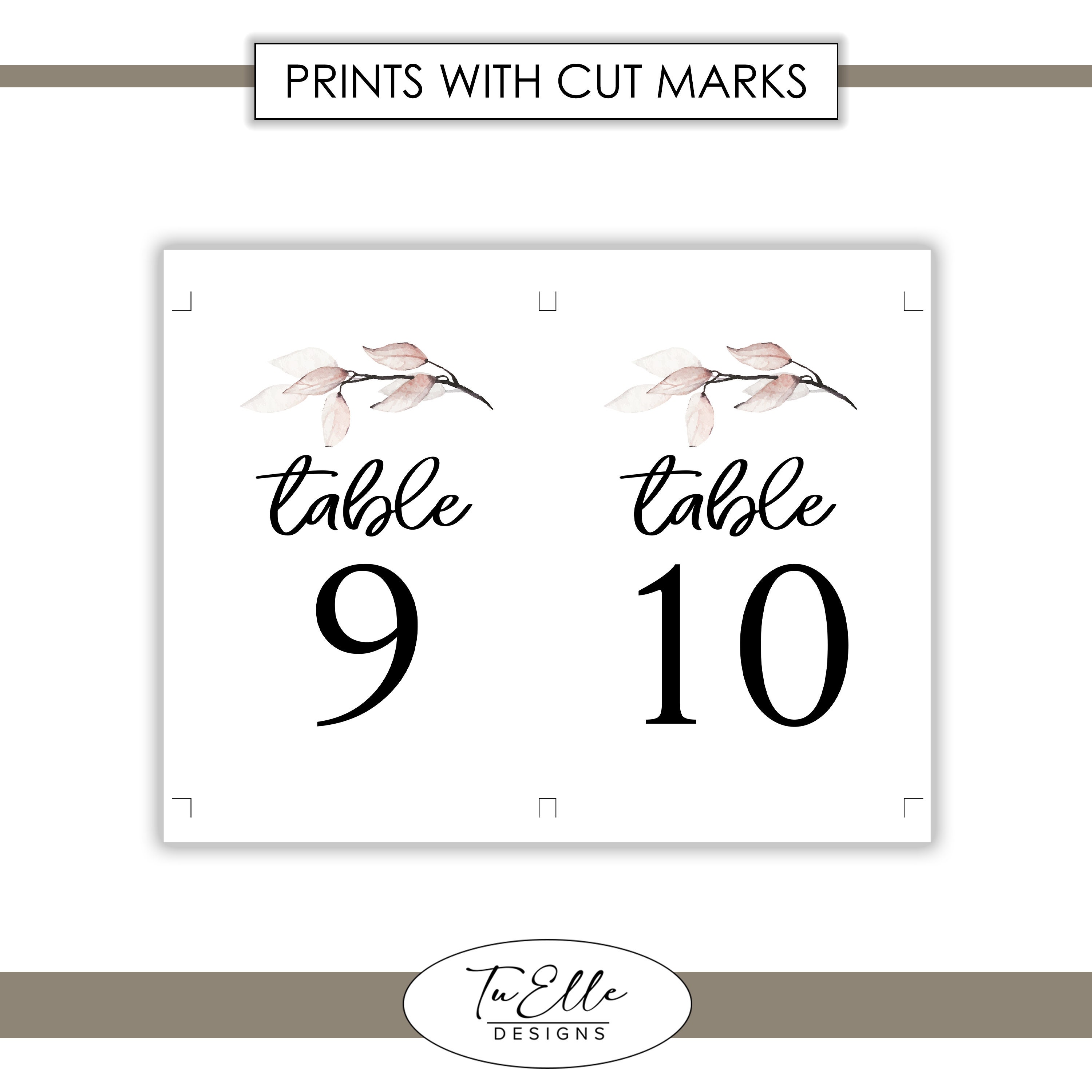 INSTANT DOWNLOAD Table Numbers Printable Numbers 1-40 - Etsy