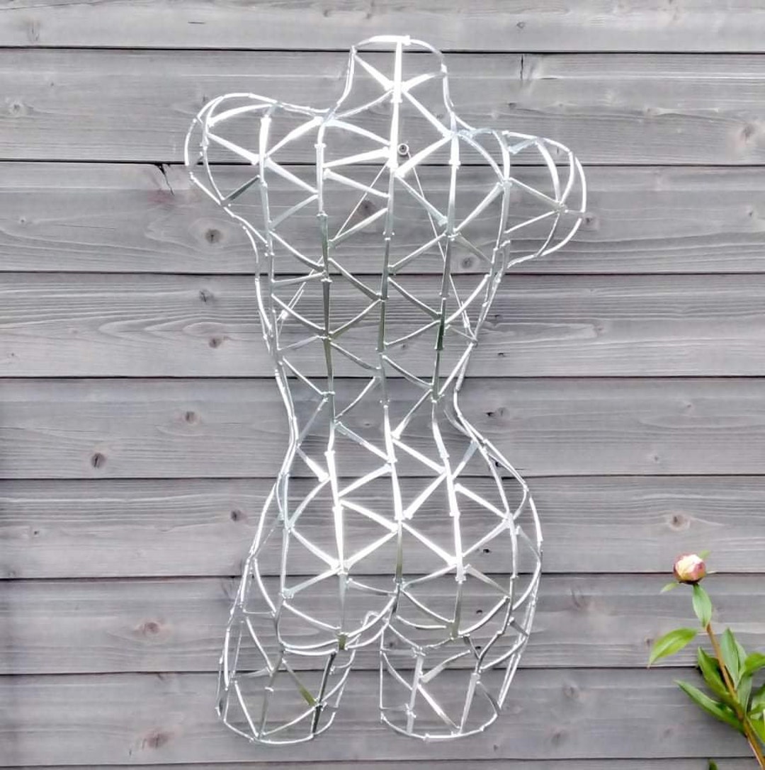 Metal Art Torso Sculpture - Etsy