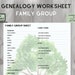 Family Group Sheet - Download, PDF Fillable, Genealogy Family Sheet - Etsy