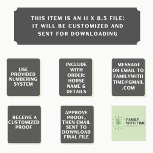 Customized Horse Pedigree Chart 5 Generations 1 Page - Etsy