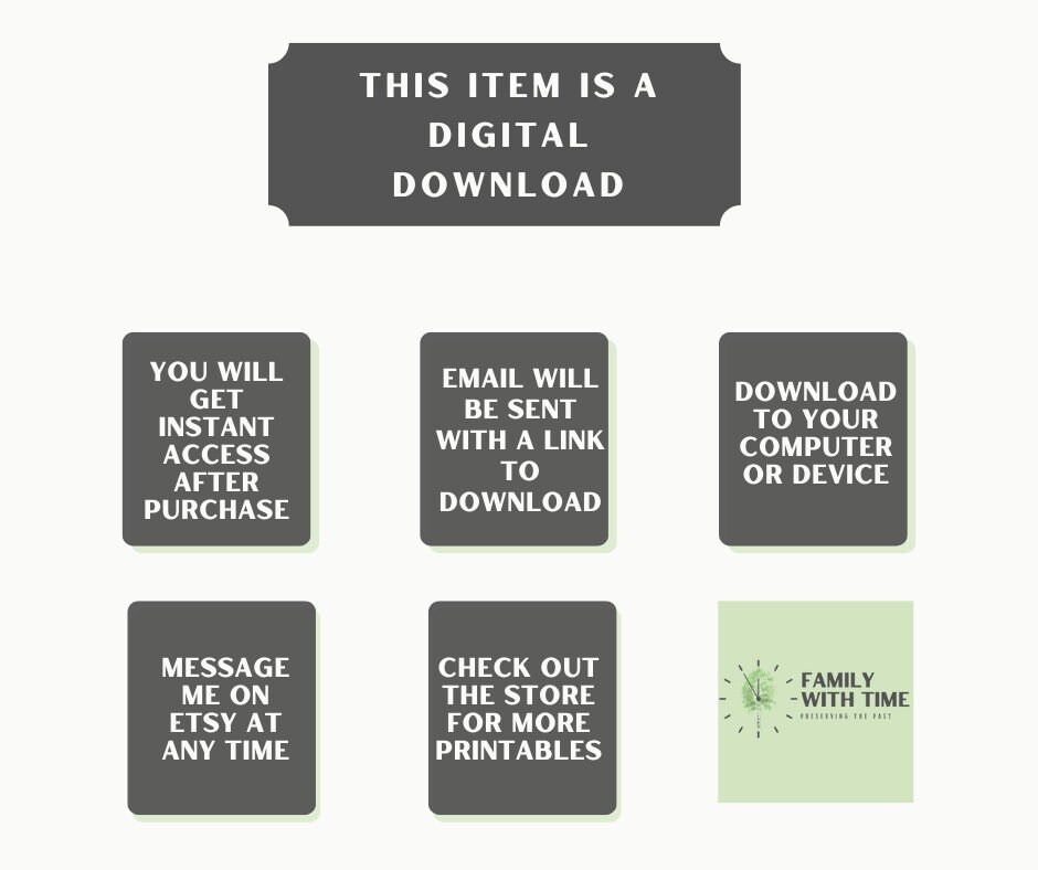 Family Group Sheet - Download, PDF Fillable, Genealogy Family Sheet - Etsy Family Group Sheet - Download, PDF Fillable, Genealogy Family Sheet - Etsy