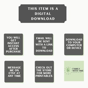 Five Generation Family Genealogy Tree Wall Poster - Instant Download ...