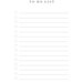 Blank Daily to Do List, Productivity, Tasks, List, Checklist, Daily ...