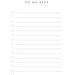 Blank Daily to Do List, Productivity, Tasks, List, Checklist, Daily ...