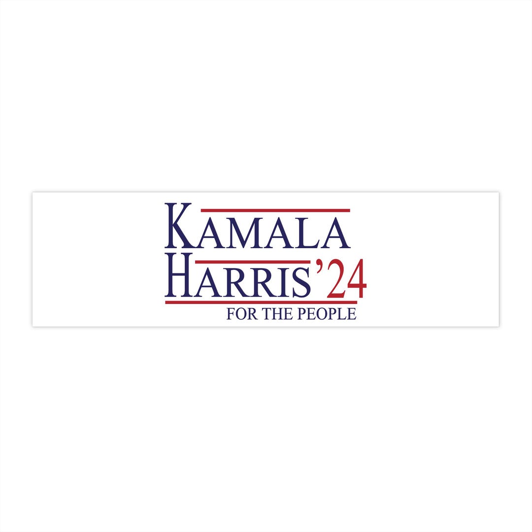 Kamala Harris Bumper Sticker, for the People Bumper Sticker, Kamala ...