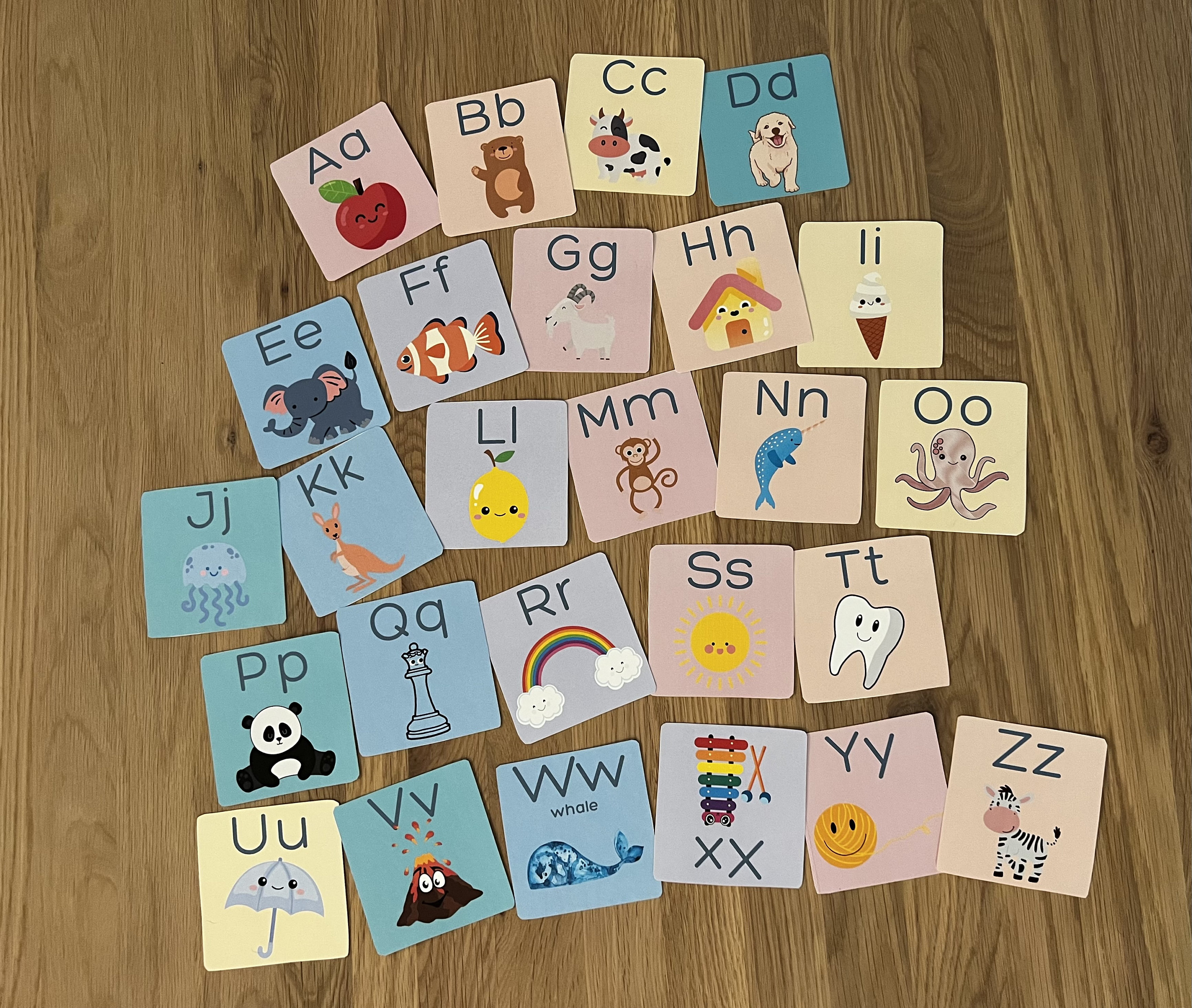 Small ABC Flash Cards Alphabet Flash Cards Preschool Learning Digital ...