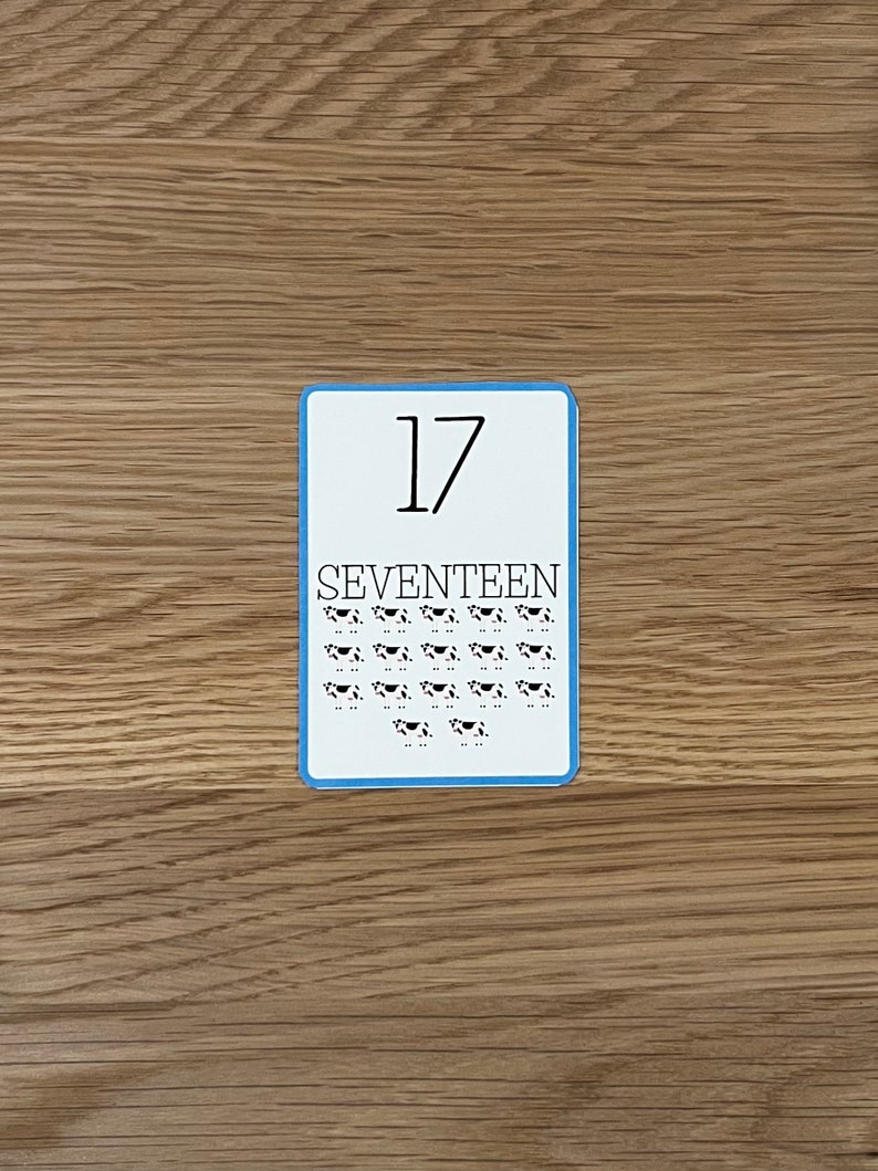 Números 11-20 Flashcards Pequeñas-Contar 11-20-Flashcards-Contar-Vuelta ...