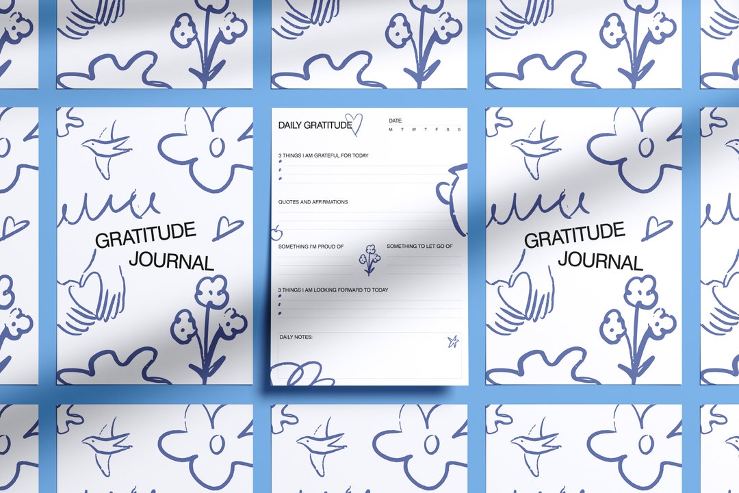 Gratitude Journal Printable Bundle - 9 Printable Pages! Daily Gratitude ...