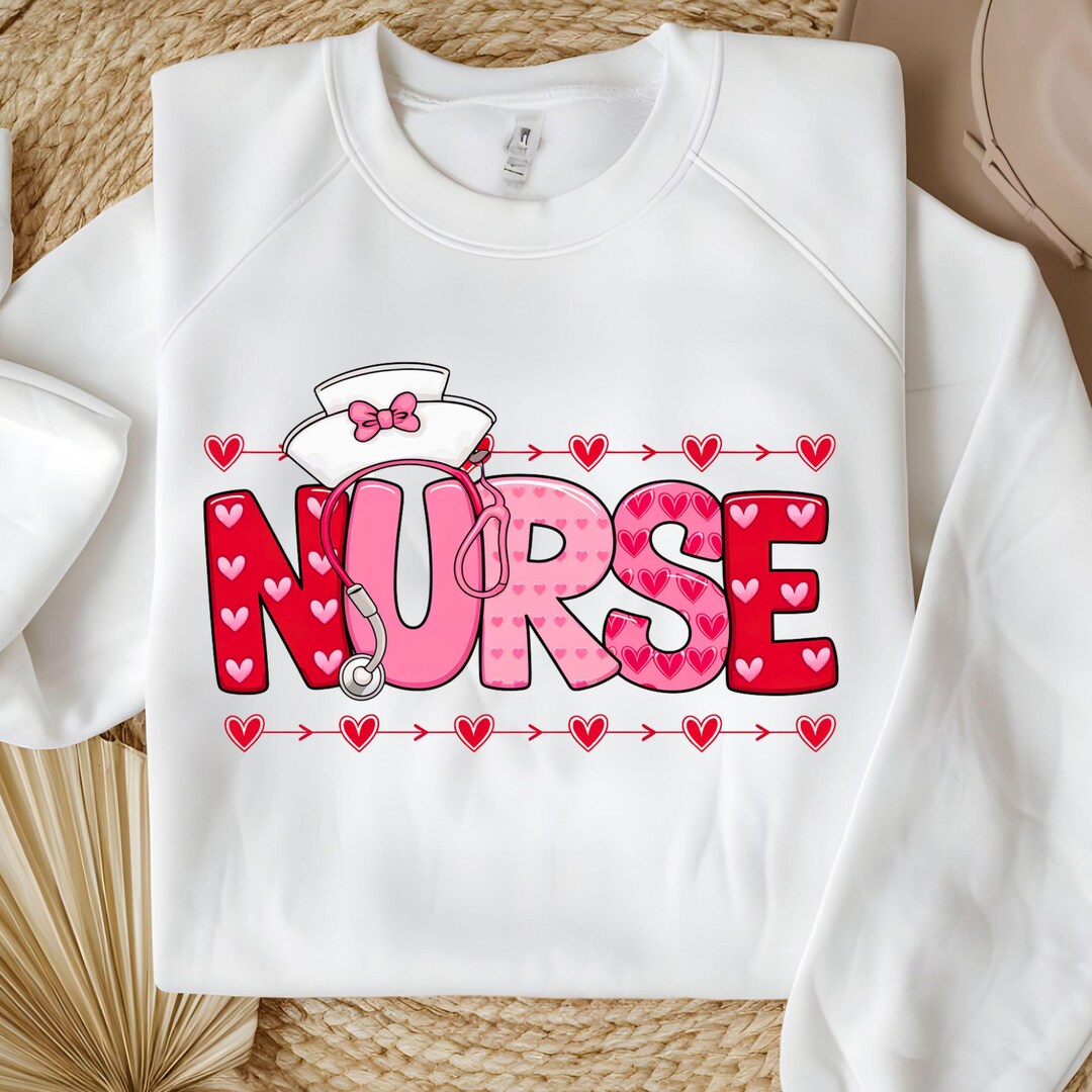 Nurse - Valentines Day Digital Illustration | Nurses Valentine ...