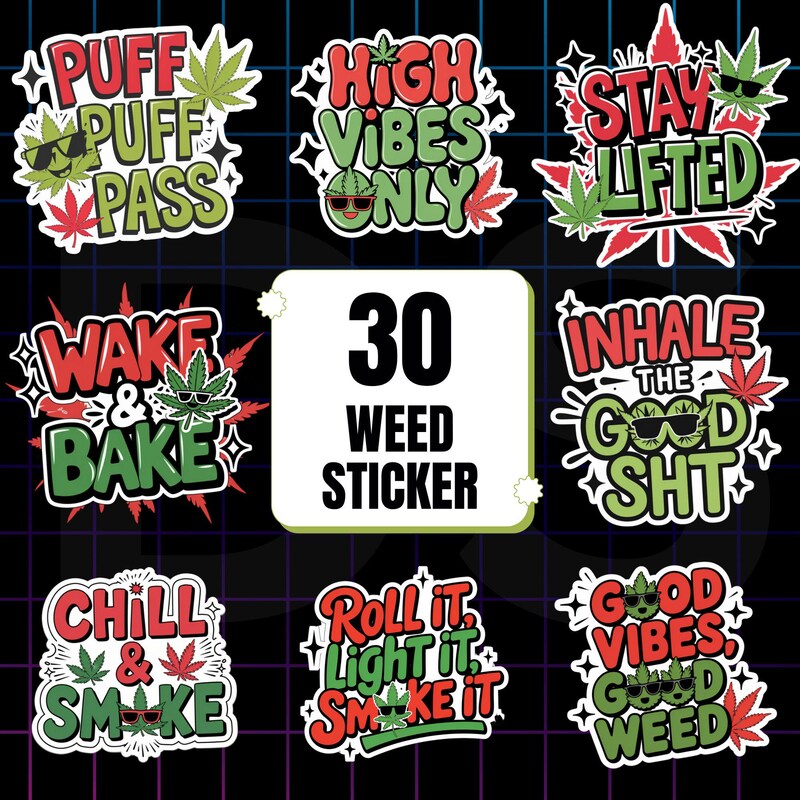 Weed Stickers - Etsy