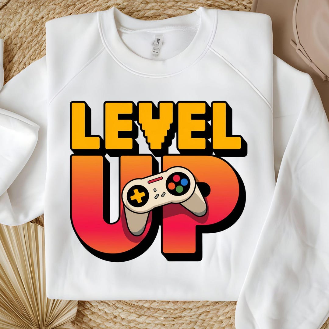 Level up Gaming Design Png | Gamer T-shirt Design | Gaming Theme ...