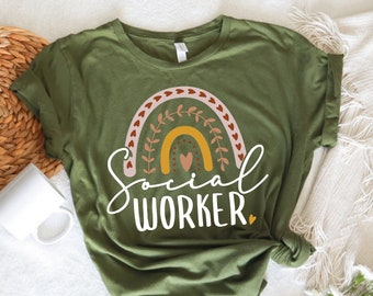 Rainbow Social Work Svg - Etsy