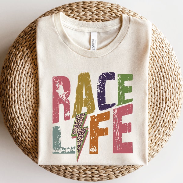 Race Life Lightning Bolt Svg - Etsy