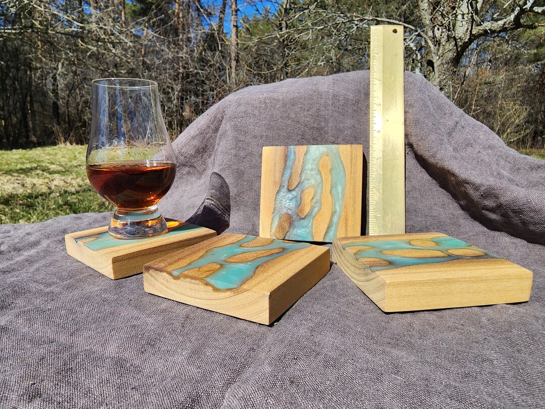 Epoxy River Coasters, River Table Coasters - Etsy