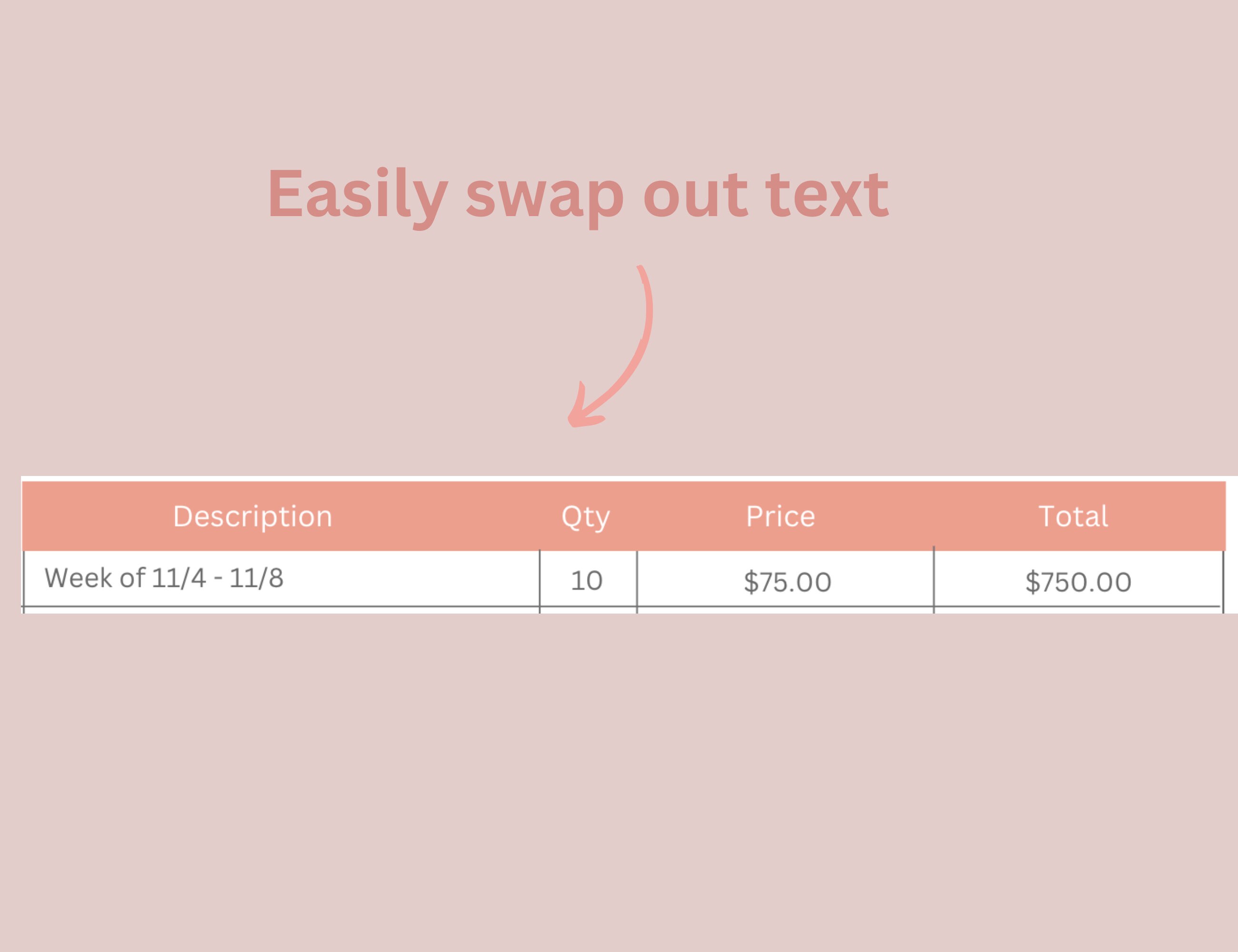 Fun Invoice Template for Creatives | Editable in Canva | 8.5x11'' PDF ...