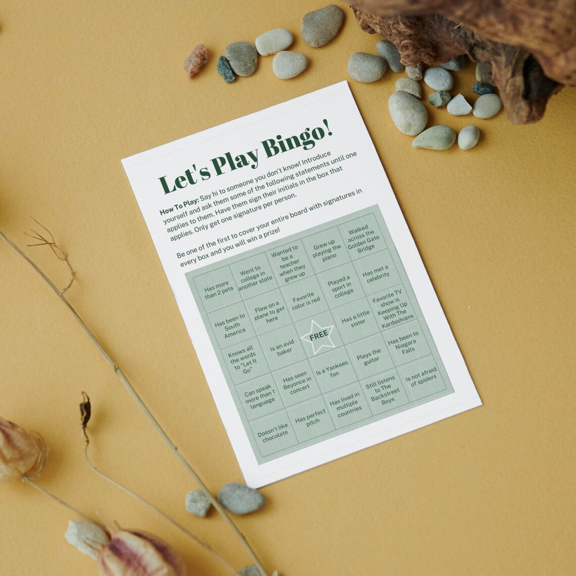 Human Bingo Card | Editable & Printable | Icebreaker, Team Building ...