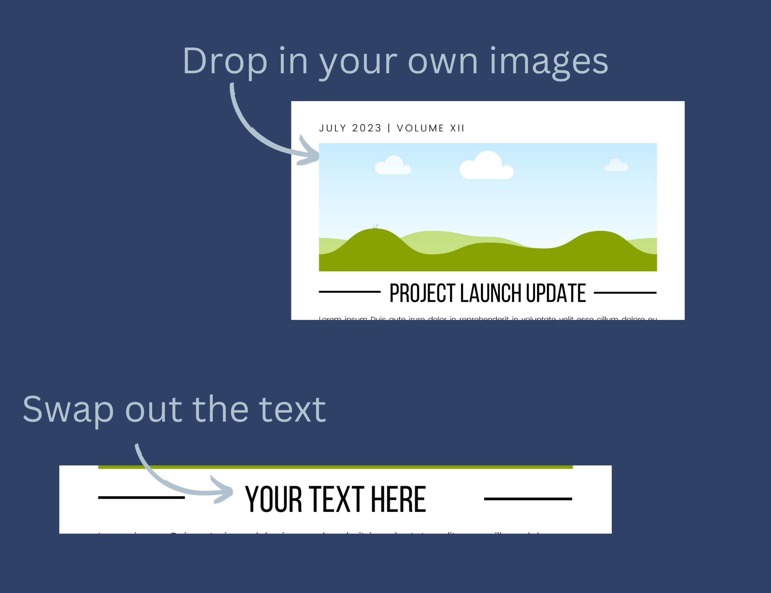Newsletter Template Bundle 5 Templates Editable in Canva - Etsy